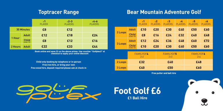 Prices - GolfPlex